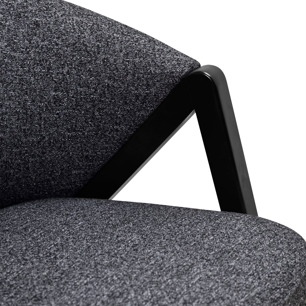 CLC8848-IG Fabric Armchair - Dark Grey Flec... | Calibre Furniture