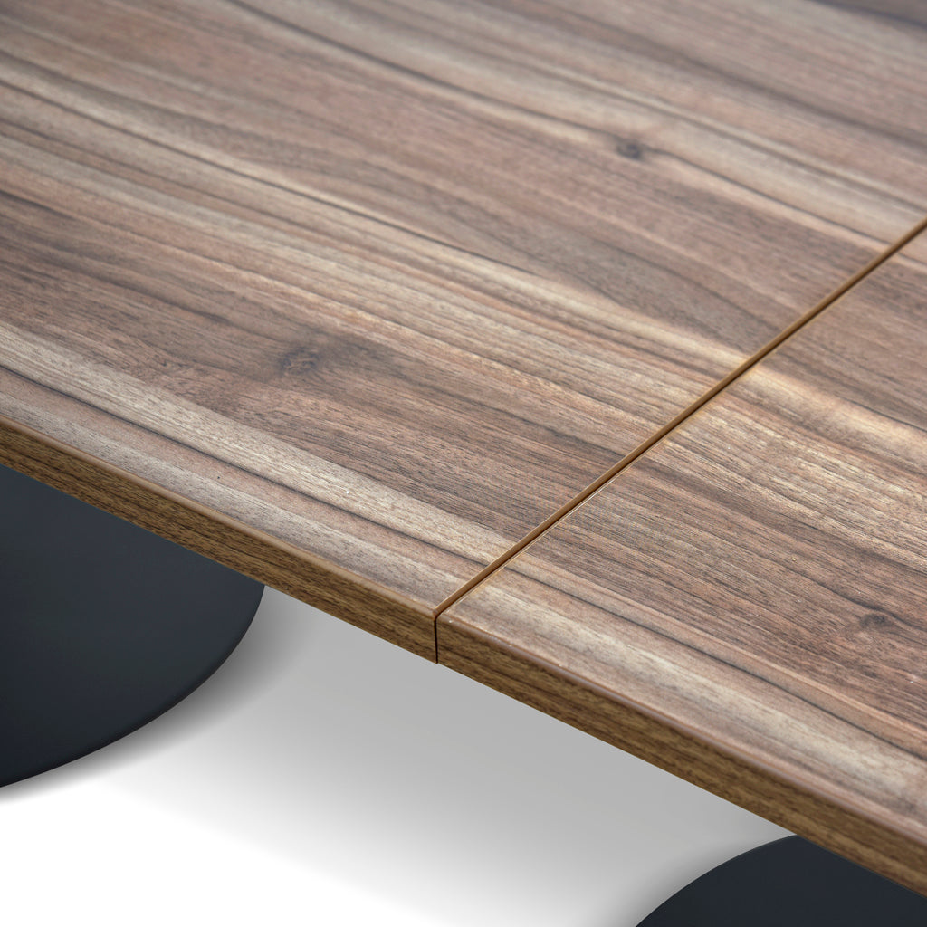 COT8911-SN 3m Oval Meeting Table - Walnut | Calibre Furniture