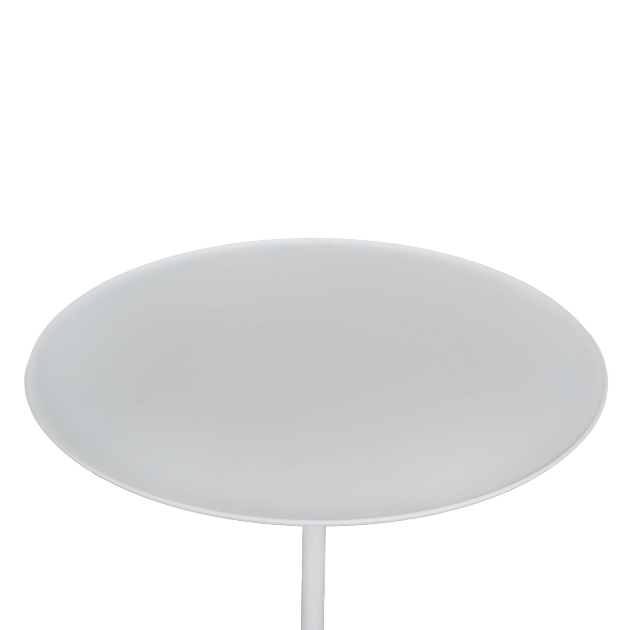 CST10319-NY 45cm Matte White Side Table - T... | Calibre Furniture