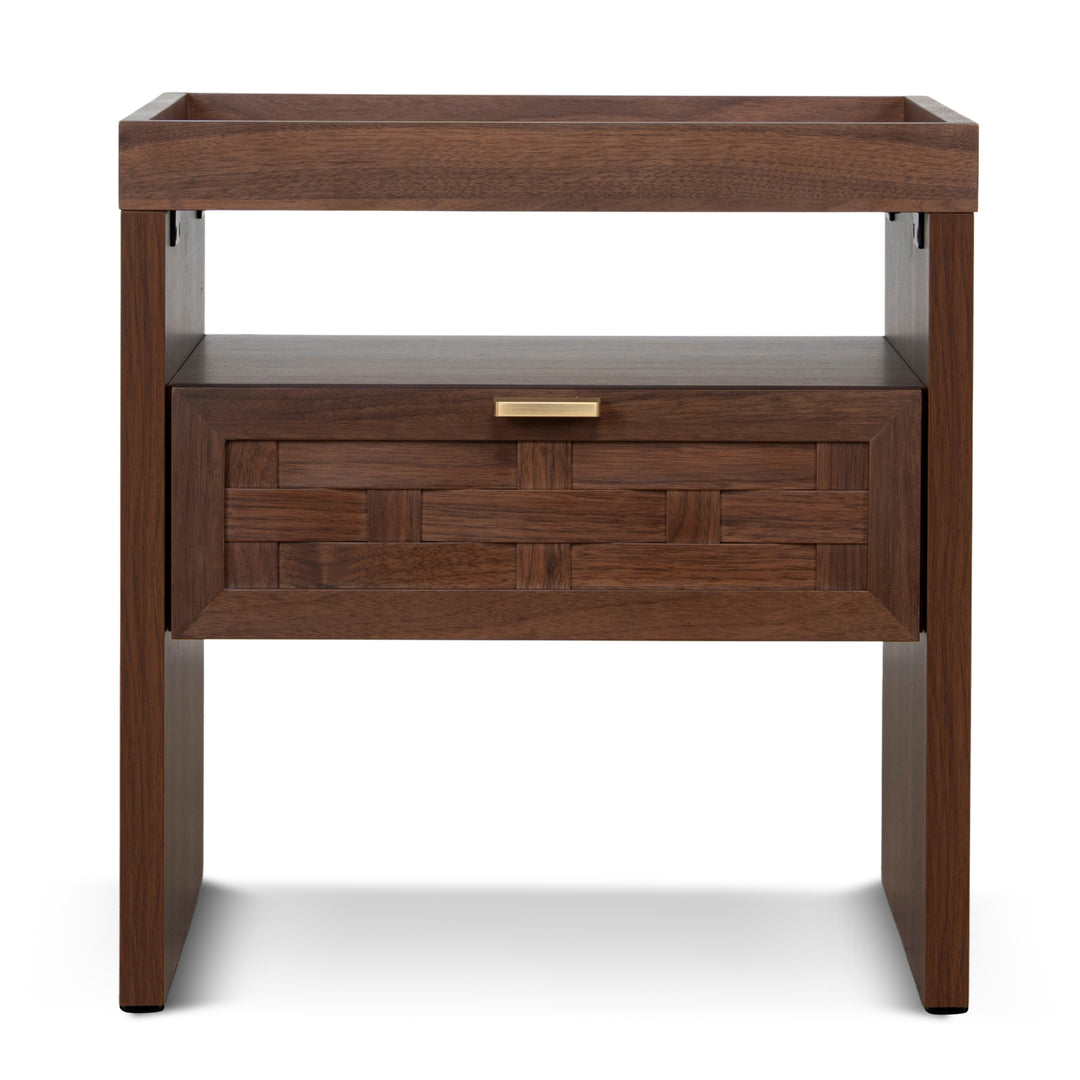CST10972-IG Bedside Table - Walnut | Calibre Furniture