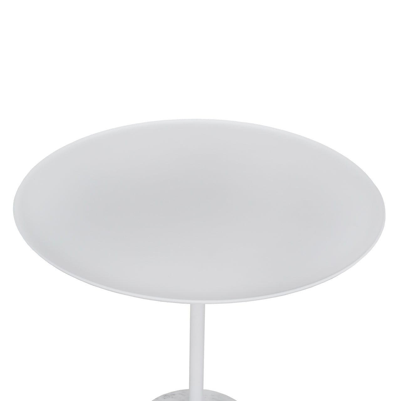 CST10979-NY 45cm Matte White Side Table - C... | Calibre Furniture