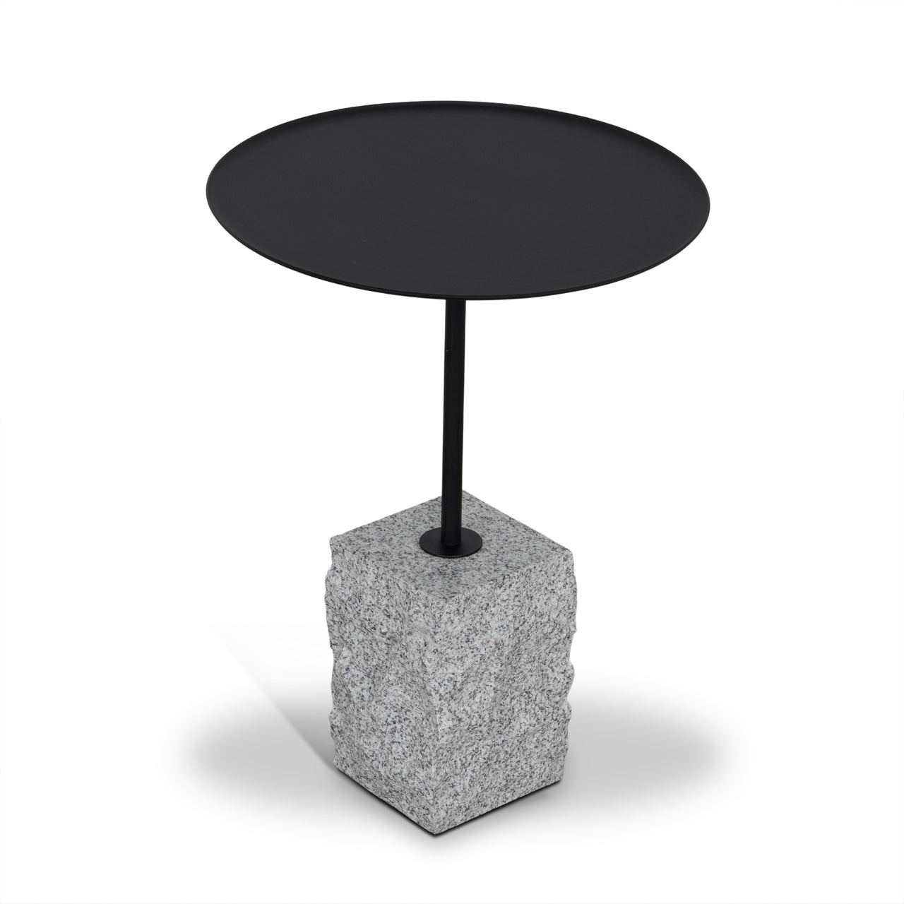 CST10980-NY 45cm Matte Black Side Table - F... | Calibre Furniture
