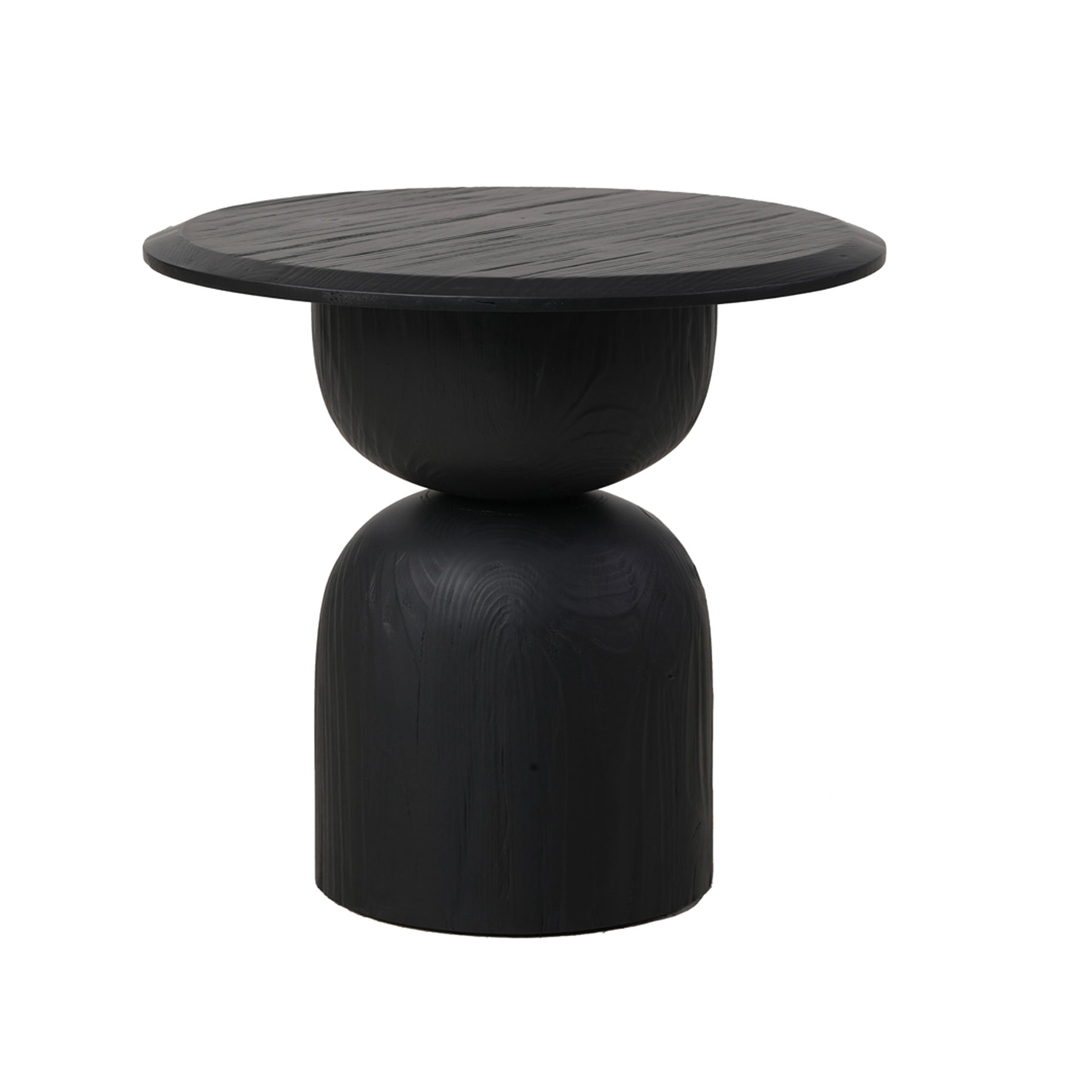 CST8296-NI Round Side Table - Full Black | Calibre Furniture