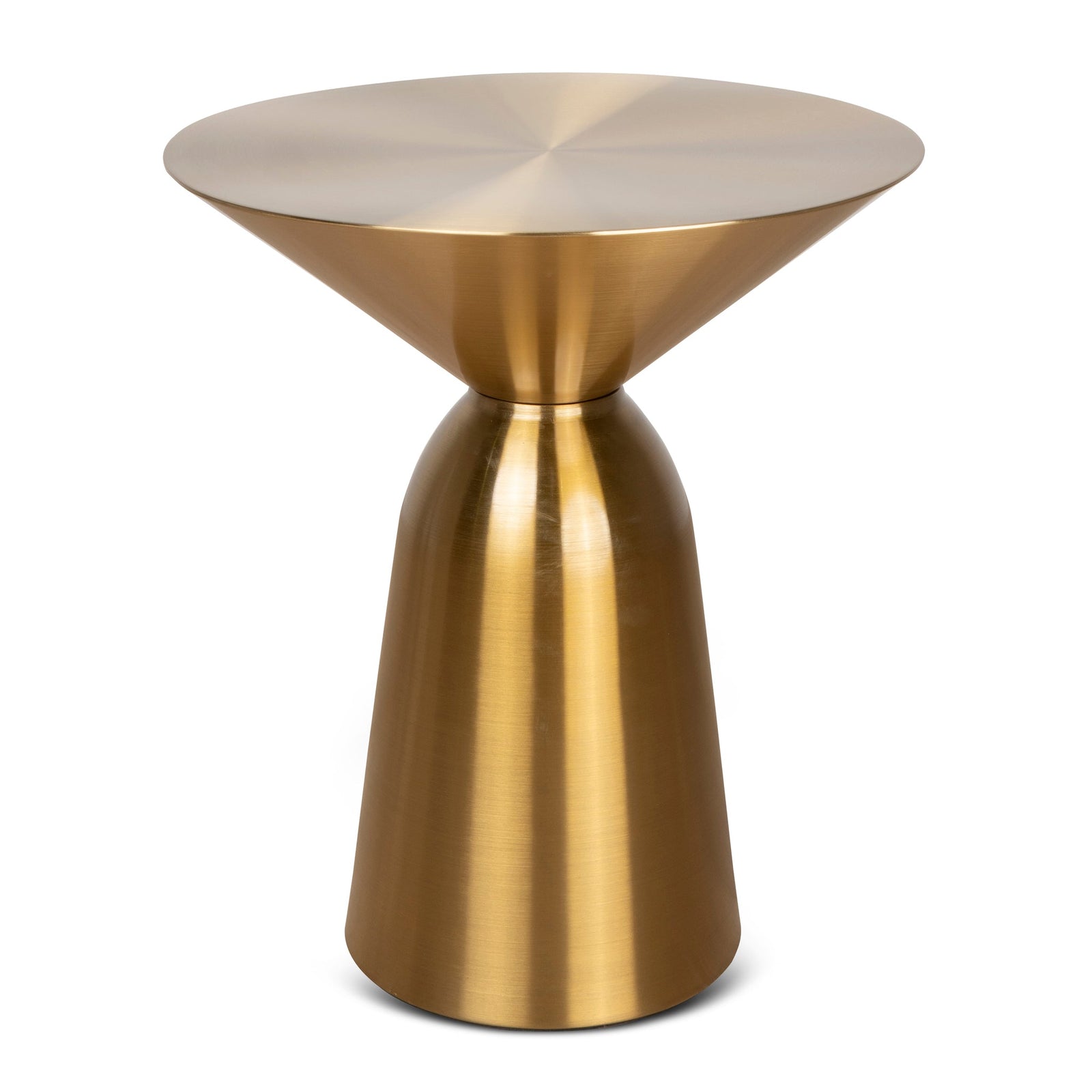 CST8799-NY 45cm Round Side Table - Gold | Calibre Furniture