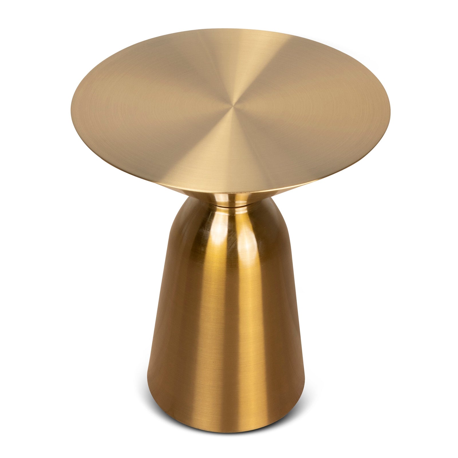 CST8799-NY 45cm Round Side Table - Gold | Calibre Furniture