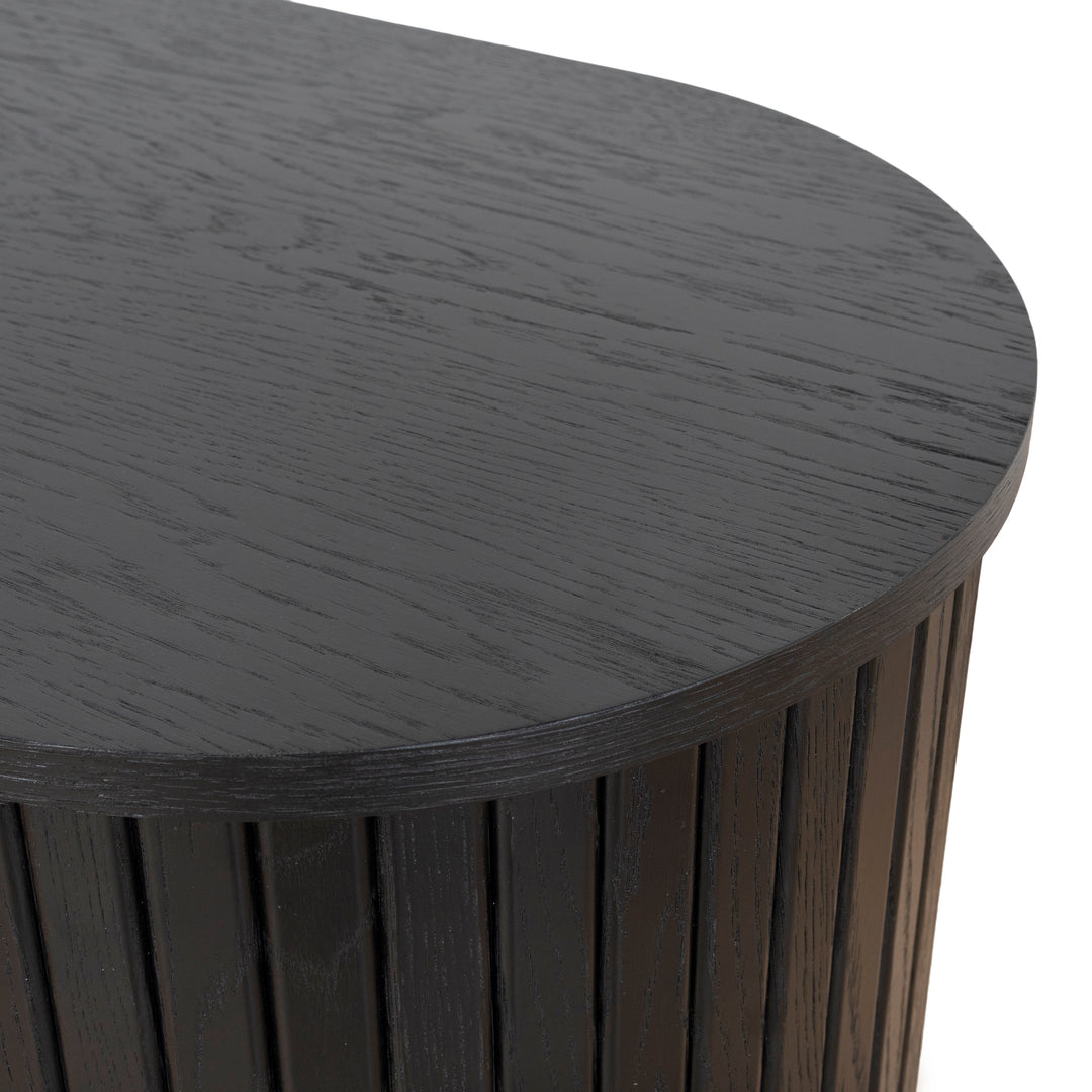 CST8854-KD 55cm Side Table - Full Black | Calibre Furniture