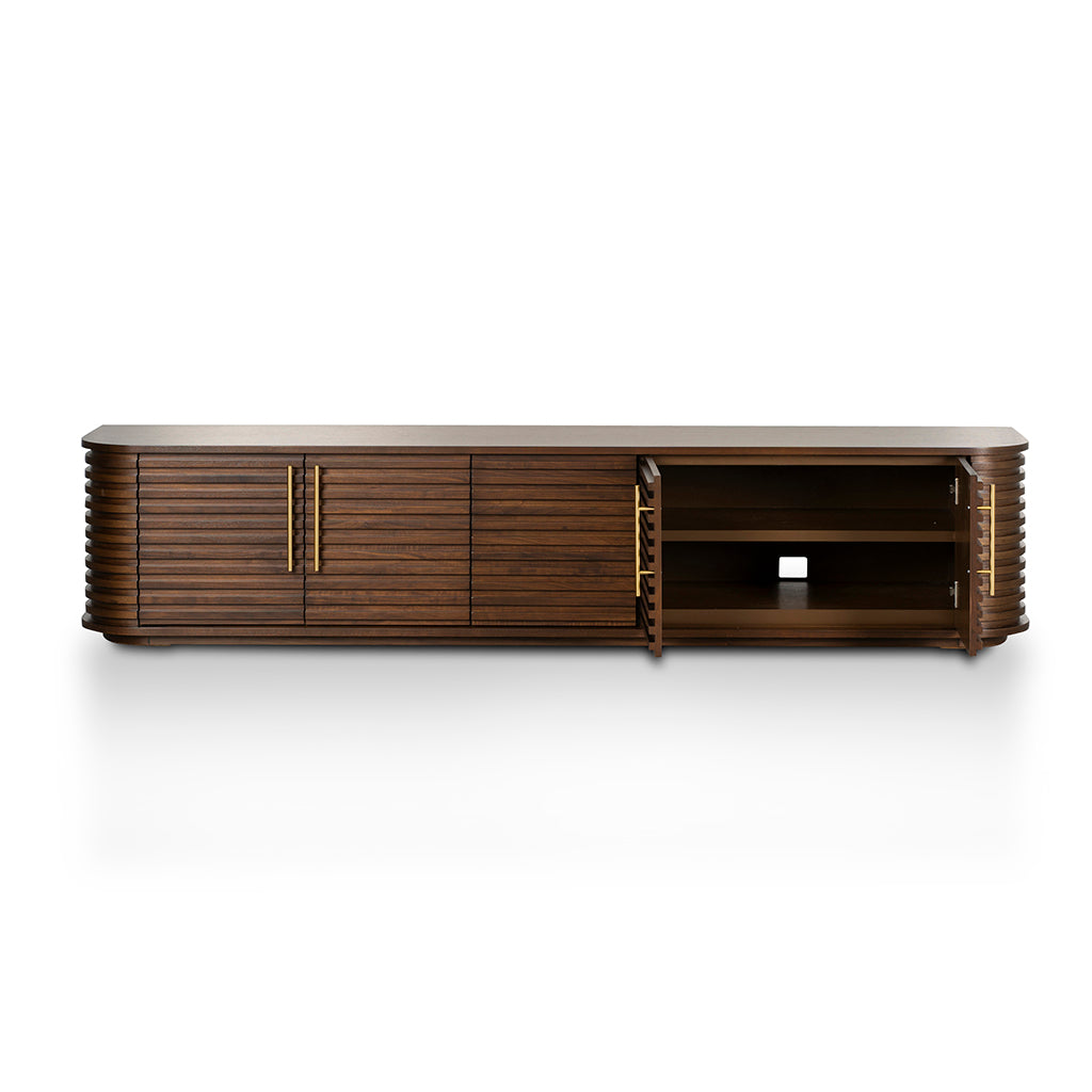 CTV8229-VA 2.3m TV Entertainment Unit - Walnut | Calibre Furniture