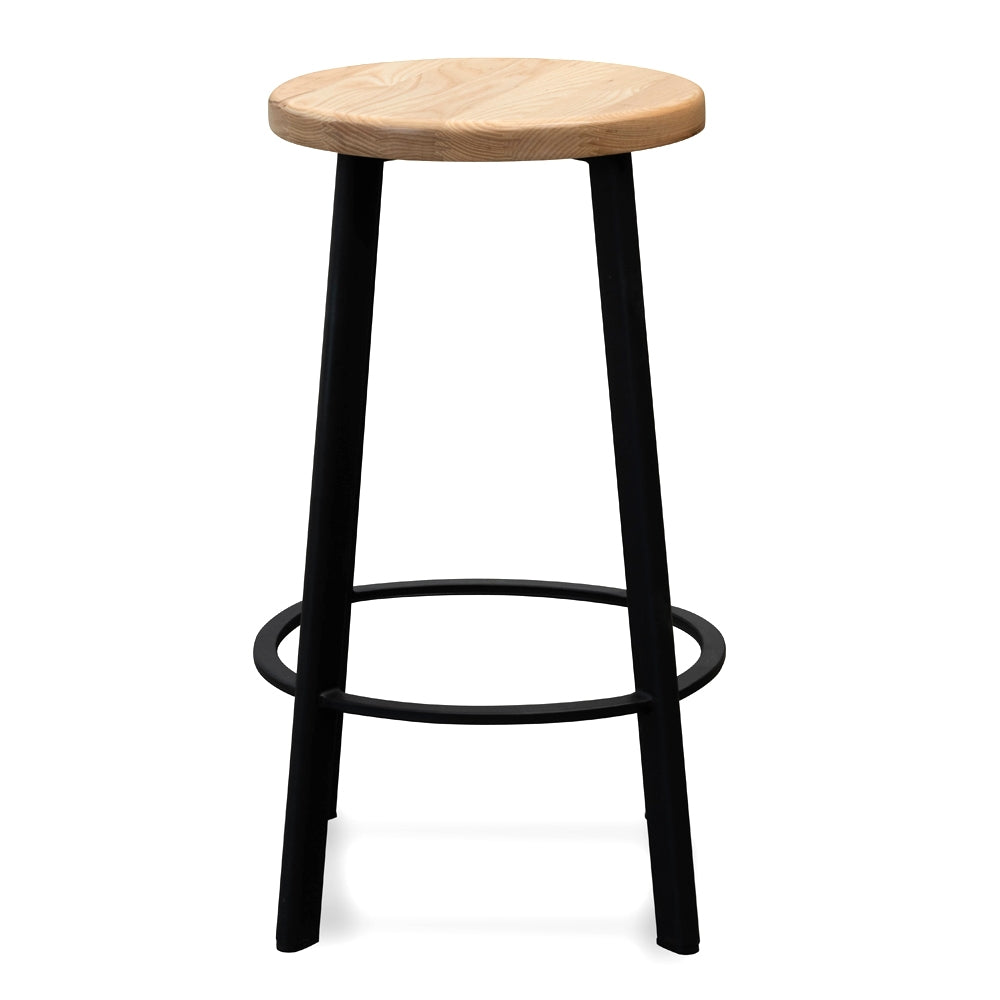 CBS2467-NH 65cm Bar Stool -With Natural Tim... | Calibre Furniture