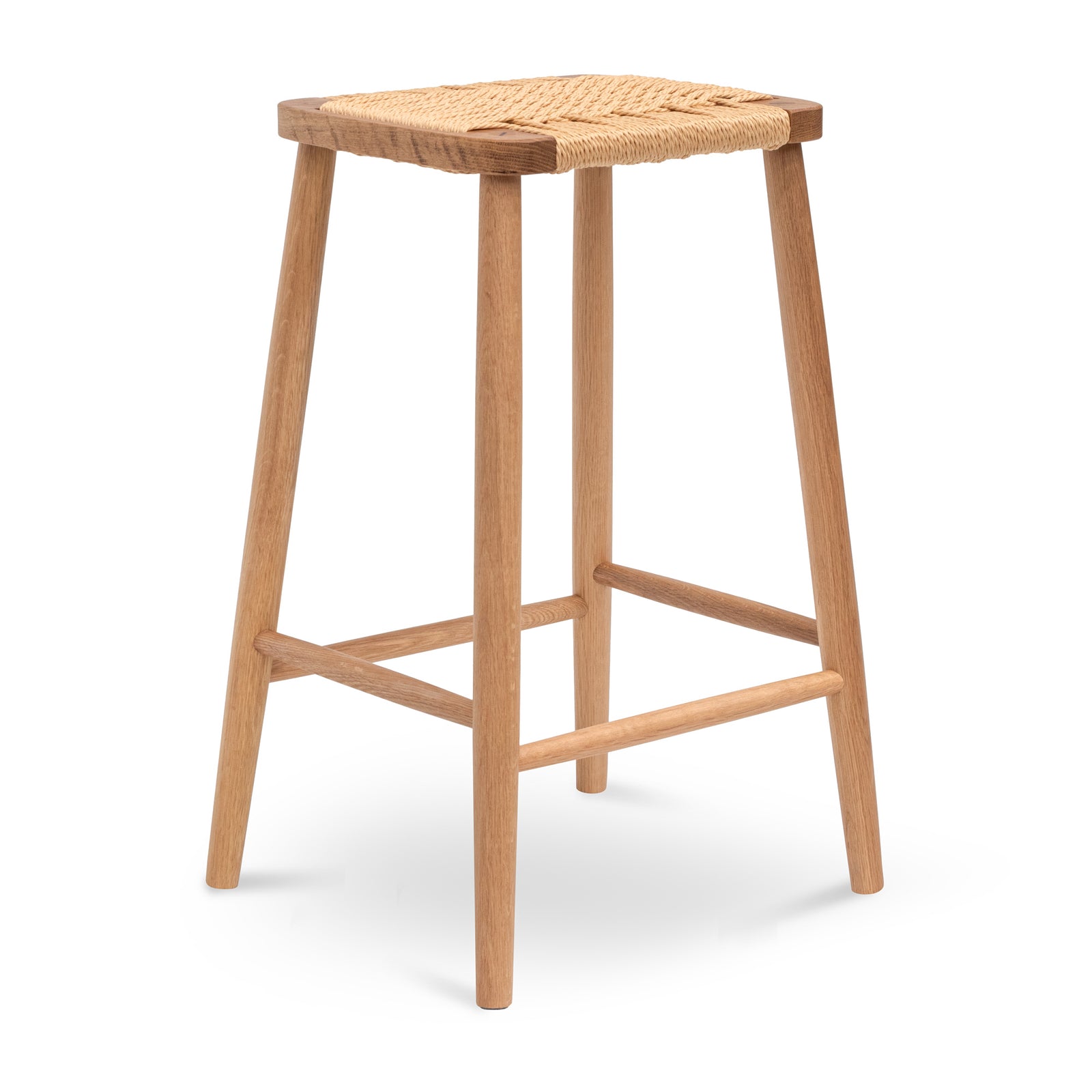 CBS8017-OW 65cm Rattan Bar Stool - Natural | Calibre Furniture
