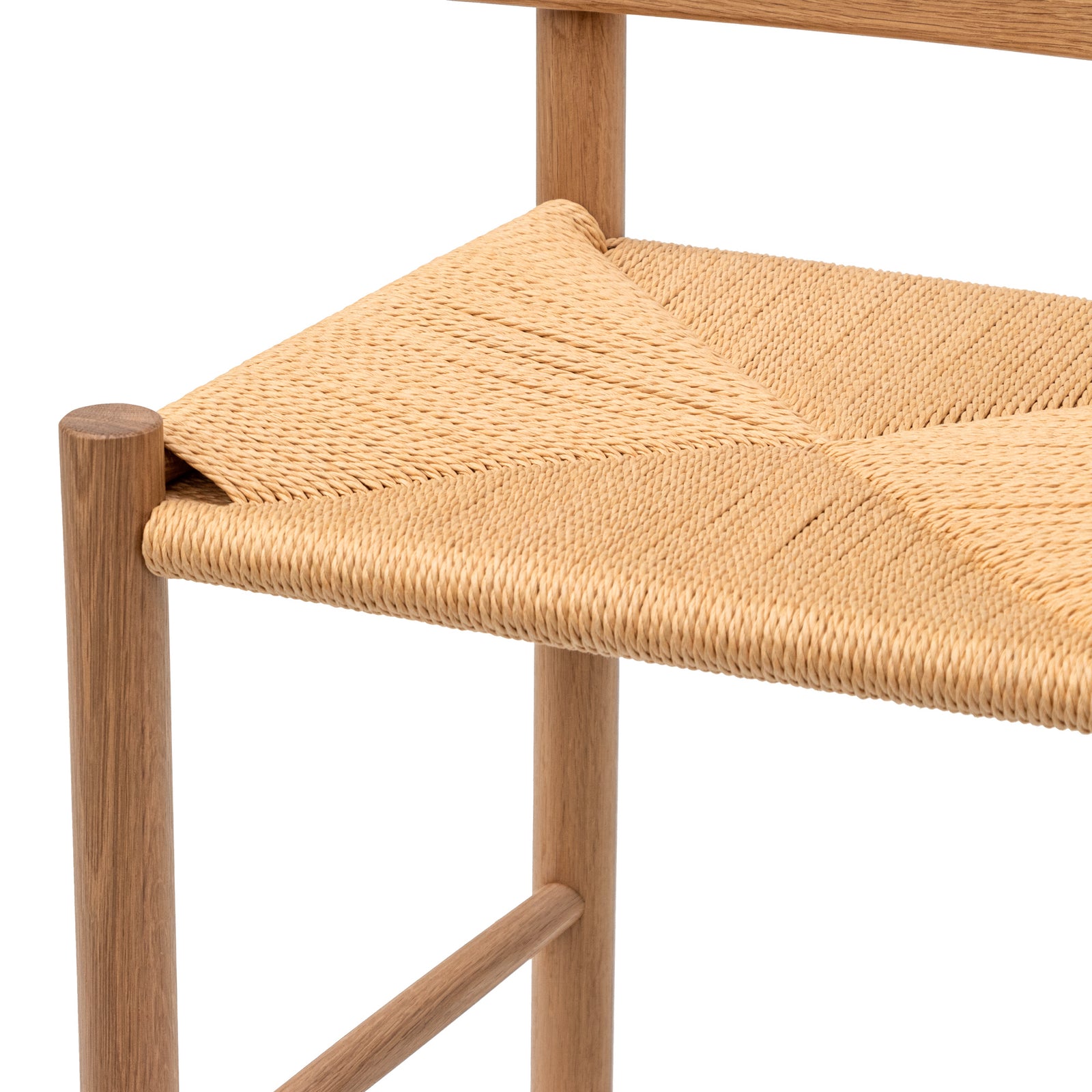 CBS8018-OW 65cm Bar Stool - Natural with Ba... | Calibre Furniture