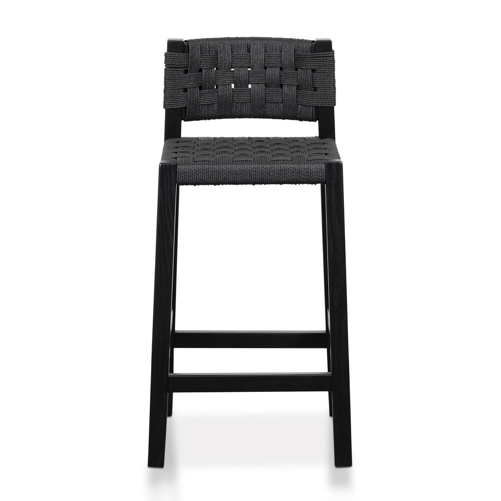 CBS8213-OW Rattan Bar Stool - Black | Calibre Furniture