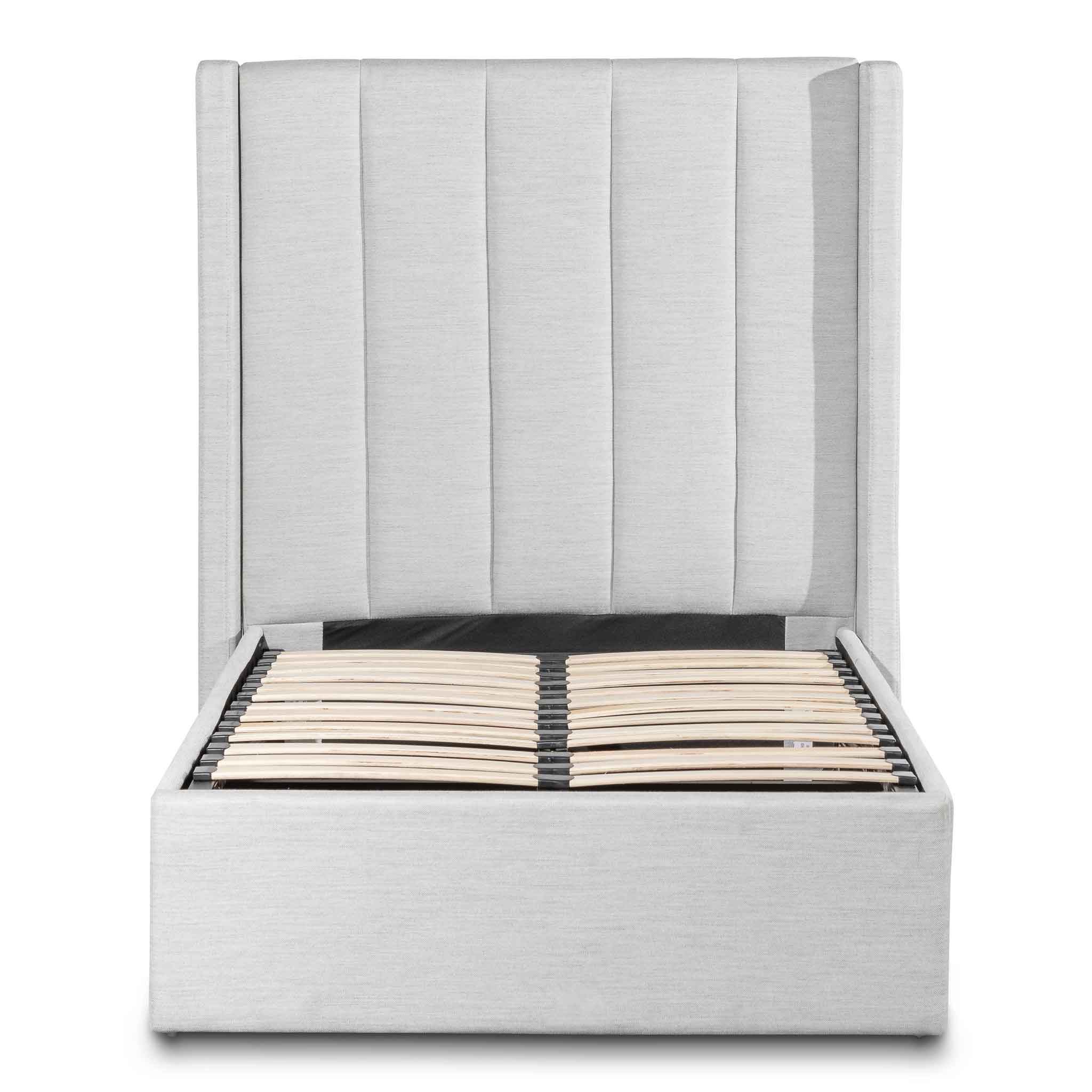 CBD6359-YO Fabric Single Bed Frame - Pearl ... | Calibre Furniture