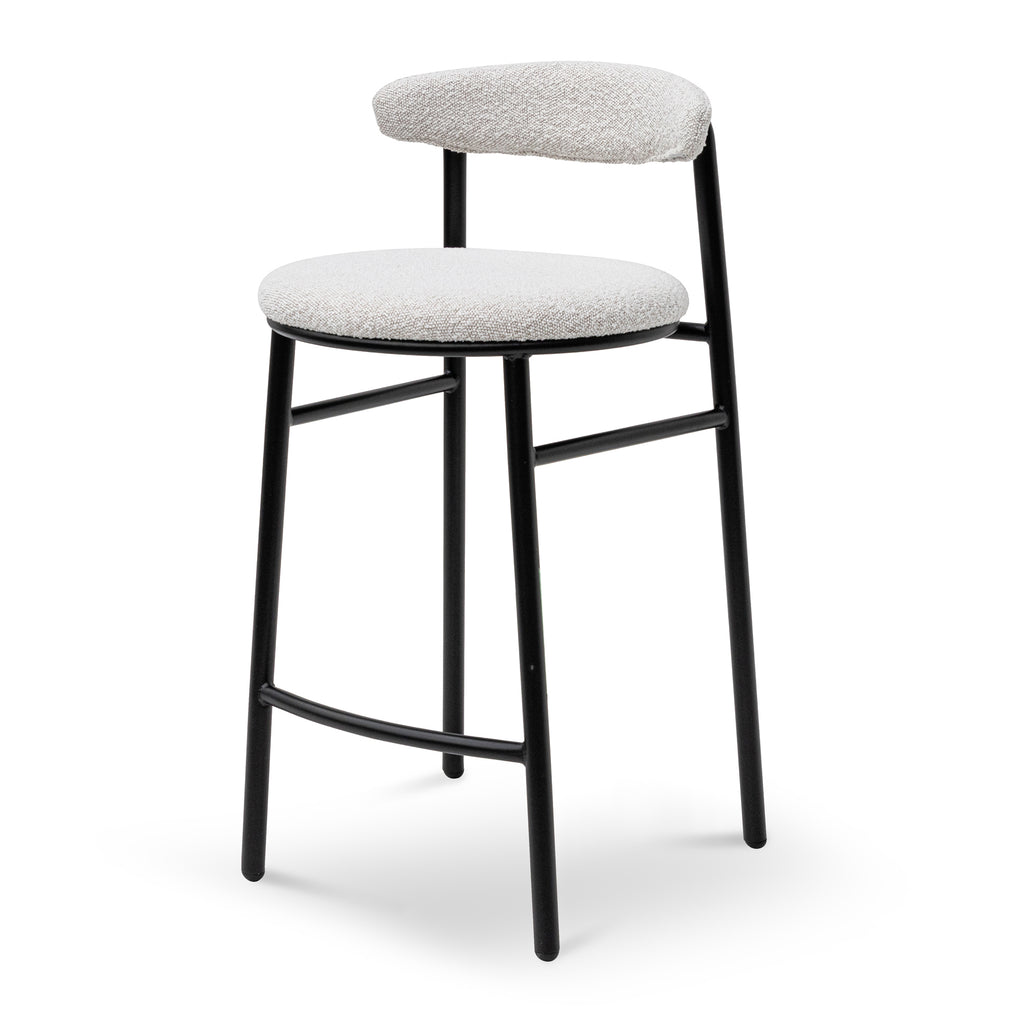 CBS6995-SD 65cm Bar Stool - Moon White Bouc... | Calibre Furniture