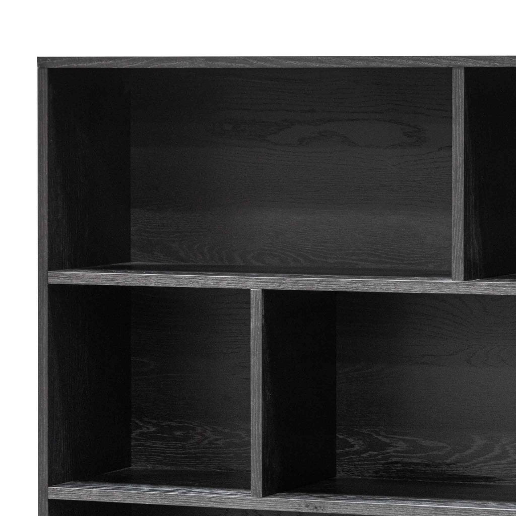 CDT6407-KD Deakin Wooden Bookcase - Black | Calibre Furniture