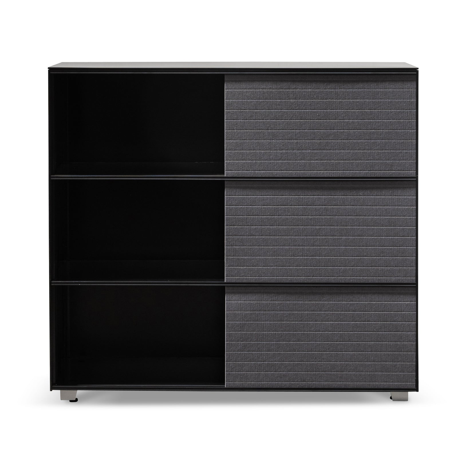 CDT6548-SN Inter-layered Black Storage Cabi... | Calibre Furniture