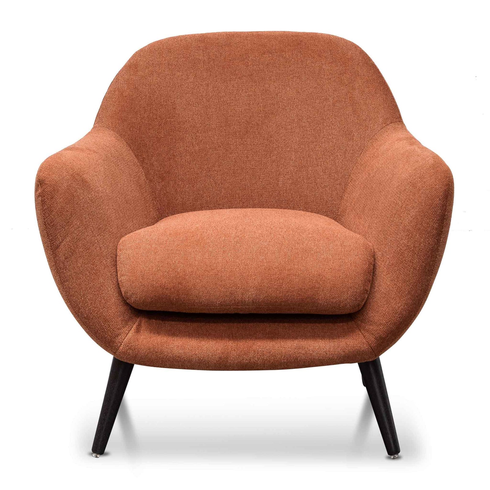 CLC6411-IG Fabric Armchair - Burnt Orange w... | Calibre Furniture