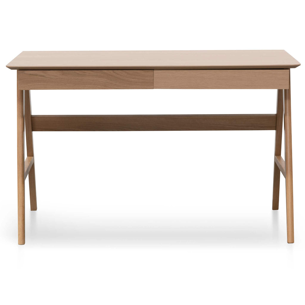 COT6617-KD 1.2m Wooden Office Desk - Natural | Calibre Furniture