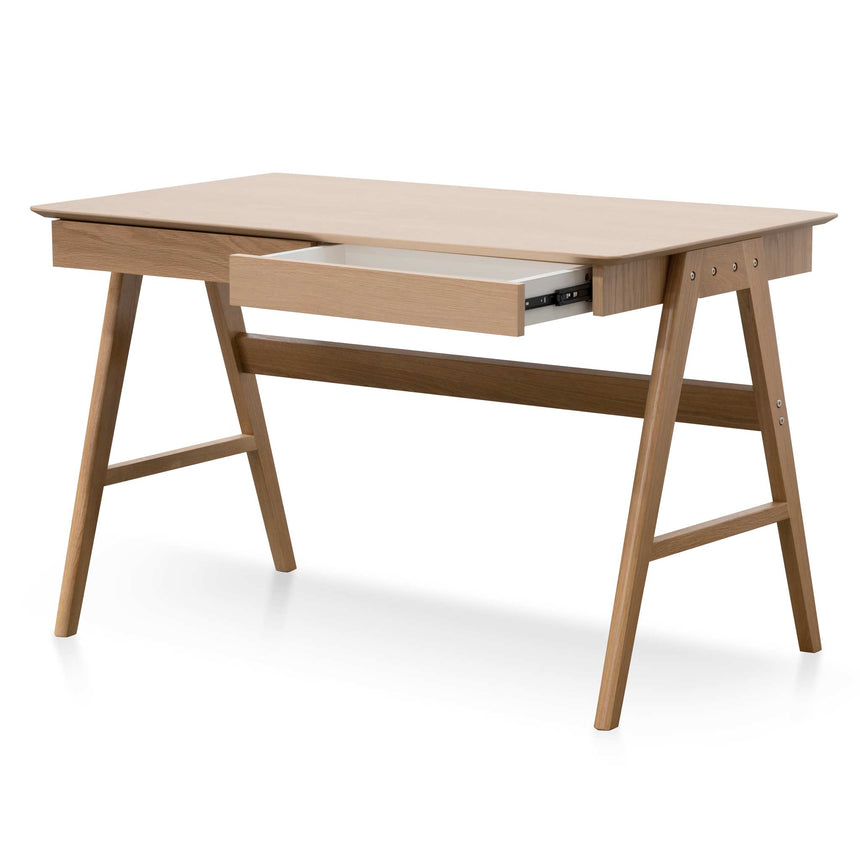 COT6617-KD 1.2m Wooden Office Desk - Natural | Calibre Furniture