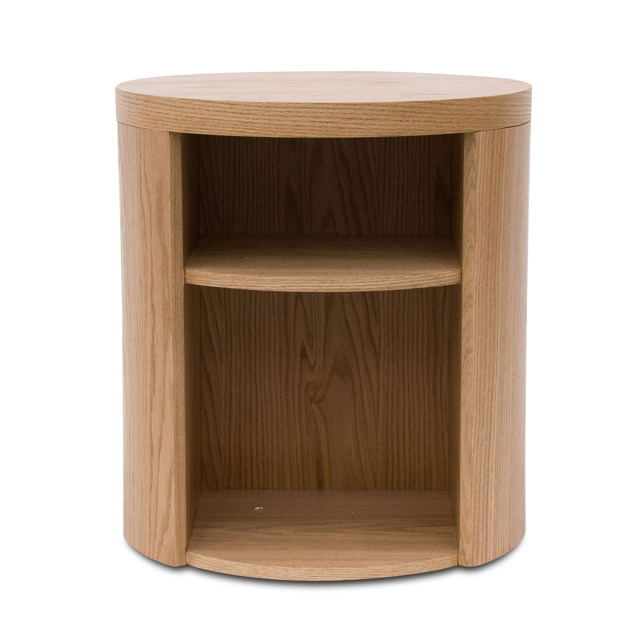 CST8084-BB Round Wooden Bedside Table - Bla... | Calibre Furniture