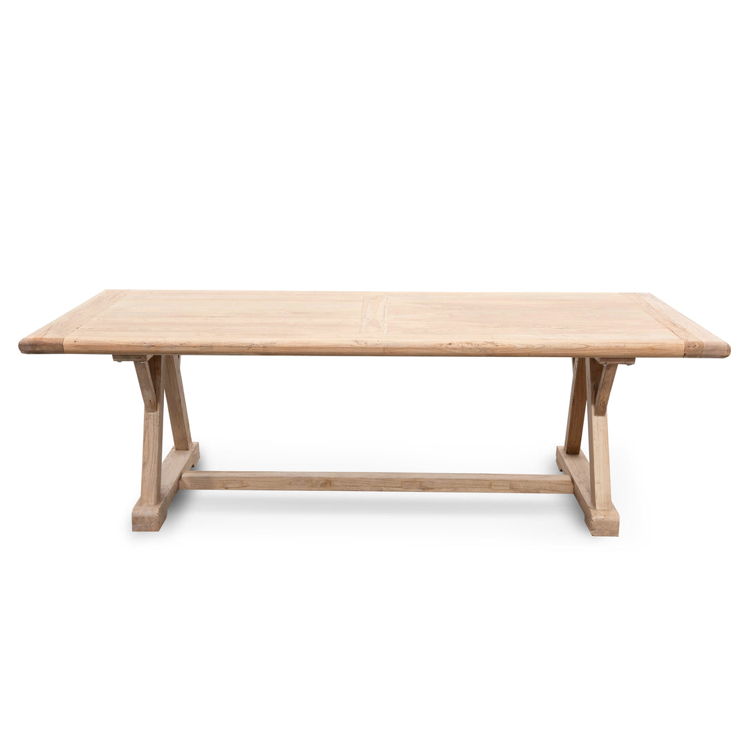 CDT2576 Reclaimed Elm Wood 2.4m Dining Table | Calibre Furniture