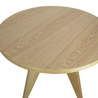 CDT137-SD 80cm Round Dining Table - Natural | Calibre Furniture