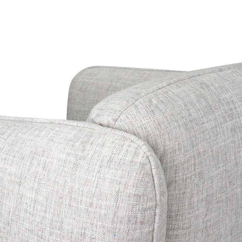 CLC921-IG Armchair in Light Spec Grey - Bla... | Calibre Furniture